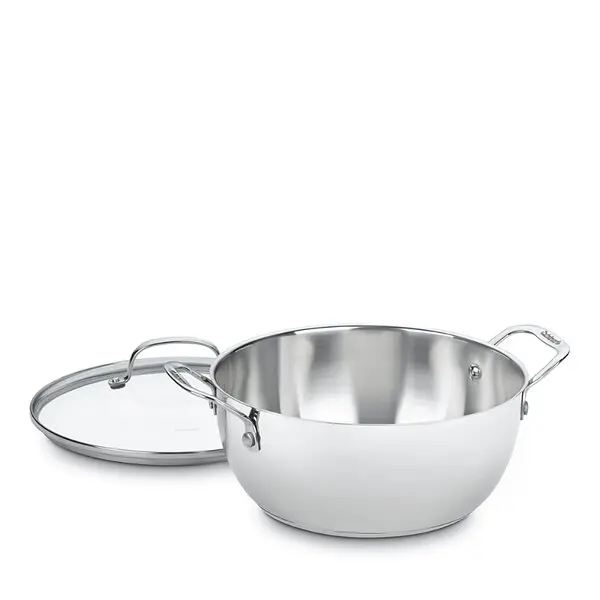 CUISINART Chef's Classic Stainless 5.5 Quart Multi-purpose Pan With Glass Lid