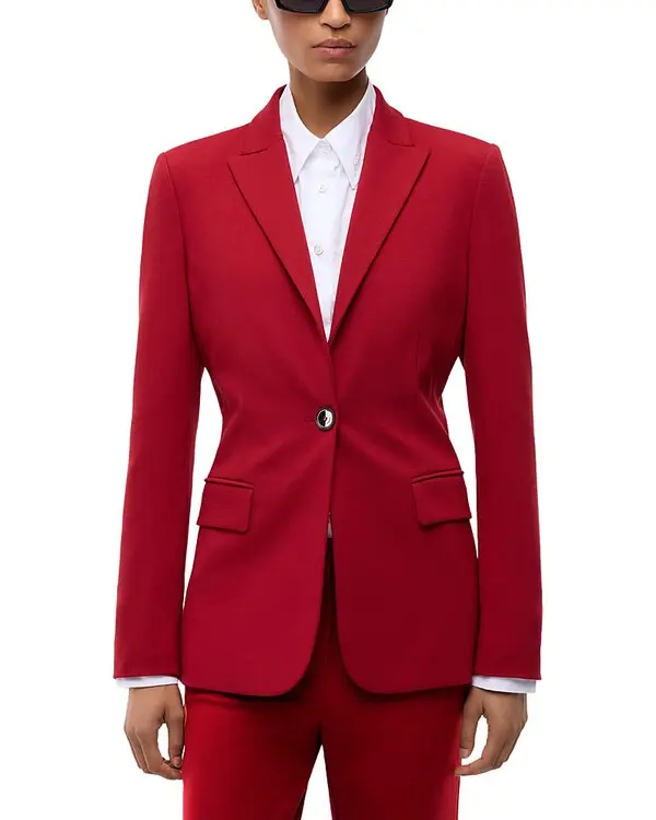 Pinko Signum Single Button Blazer - Rio Red