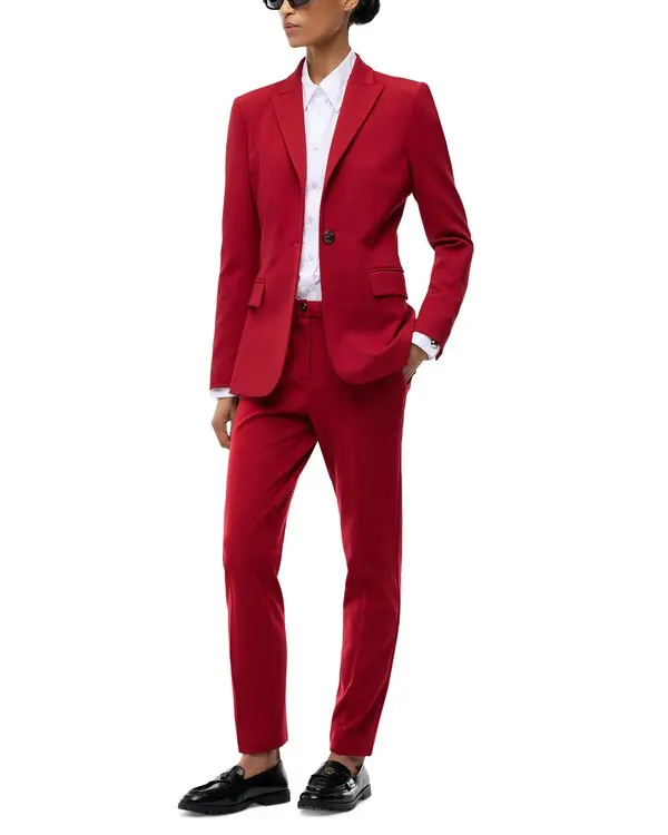 Pinko Signum Single Button Blazer - Rio Red