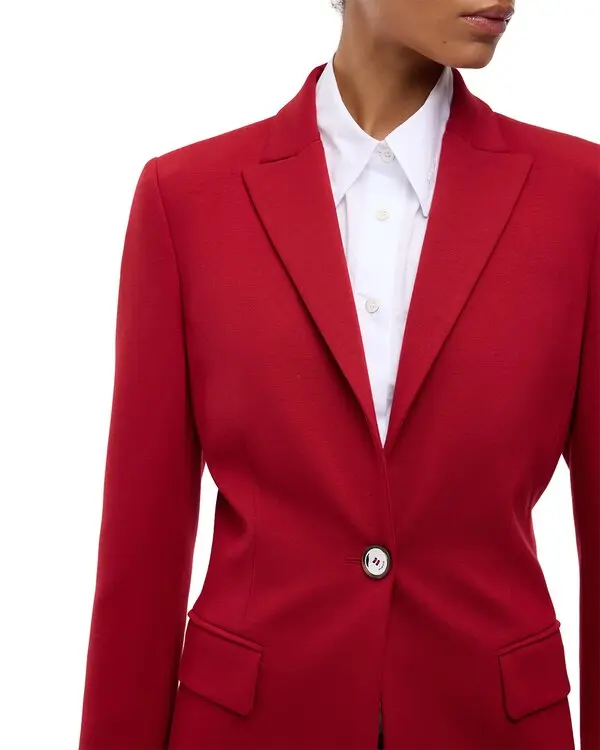 Pinko Signum Single Button Blazer - Rio Red