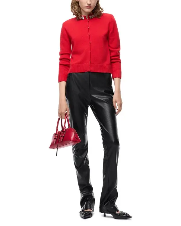 Pinko Pereschia Coated Trousers - Black