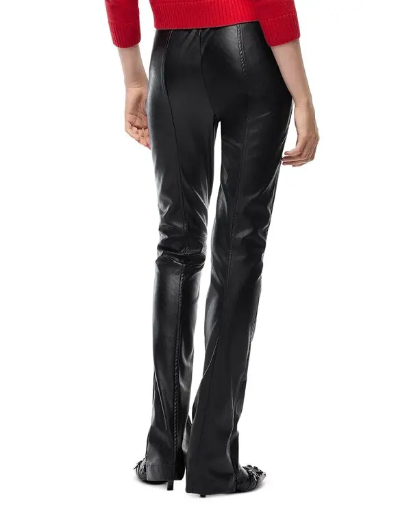Pinko Pereschia Coated Trousers - Black