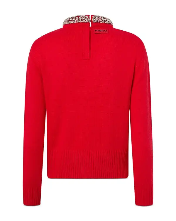 Pinko Berlino Crewneck Sweater - Red