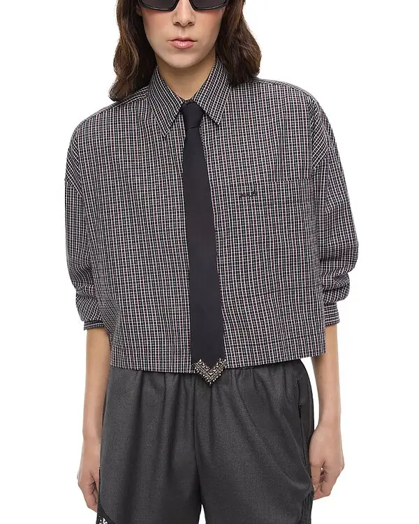 Pinko Carlina Cropped Tie Shirt