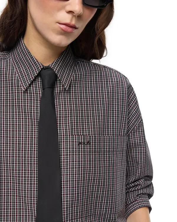 Pinko Carlina Cropped Tie Shirt
