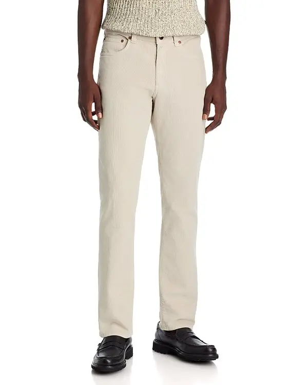 Boglioli Finewale Stretch Corduroy Five Pocket Pants - Beige