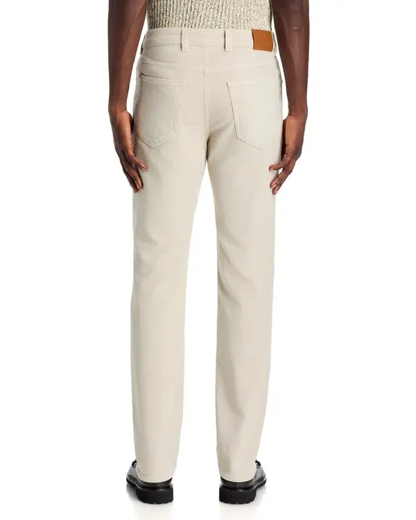 Boglioli Finewale Stretch Corduroy Five Pocket Pants - Beige