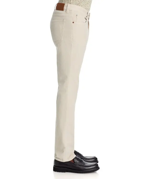 Boglioli Finewale Stretch Corduroy Five Pocket Pants - Beige