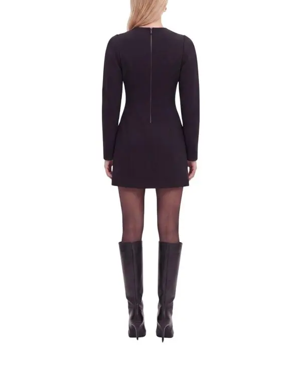 NOCTURNE Balloon Sleeve Structured Mini Dress