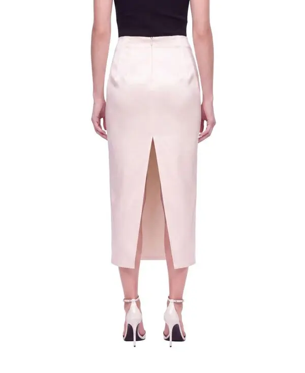 NOCTURNE Pleat Detail Pencil Skirt
