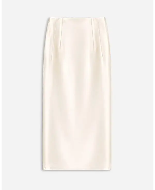 NOCTURNE Pleat Detail Pencil Skirt
