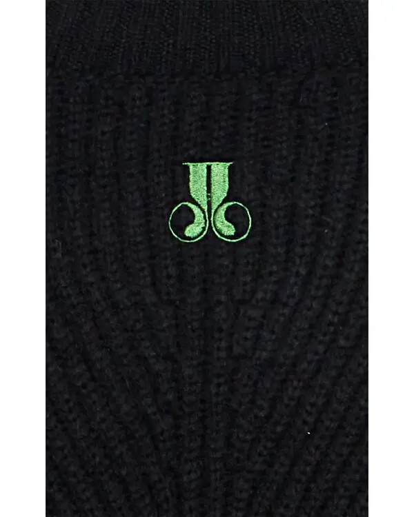 La DoubleJ High Kick Feather Trim Sweater
