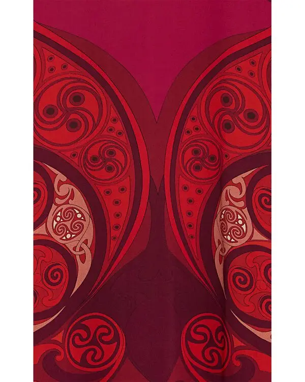 La DoubleJ Magnifco Silk Printed Midi Dress