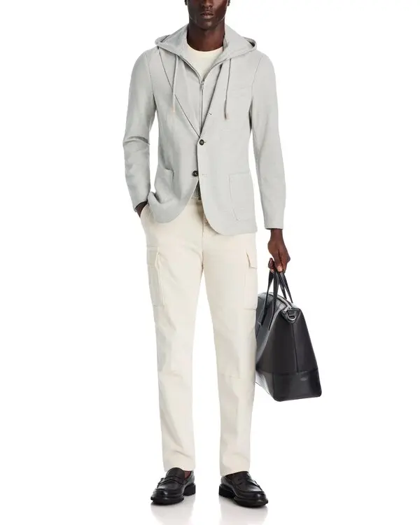 Eleventy Cotton Modal Stretch Corduroy Cargo Pants