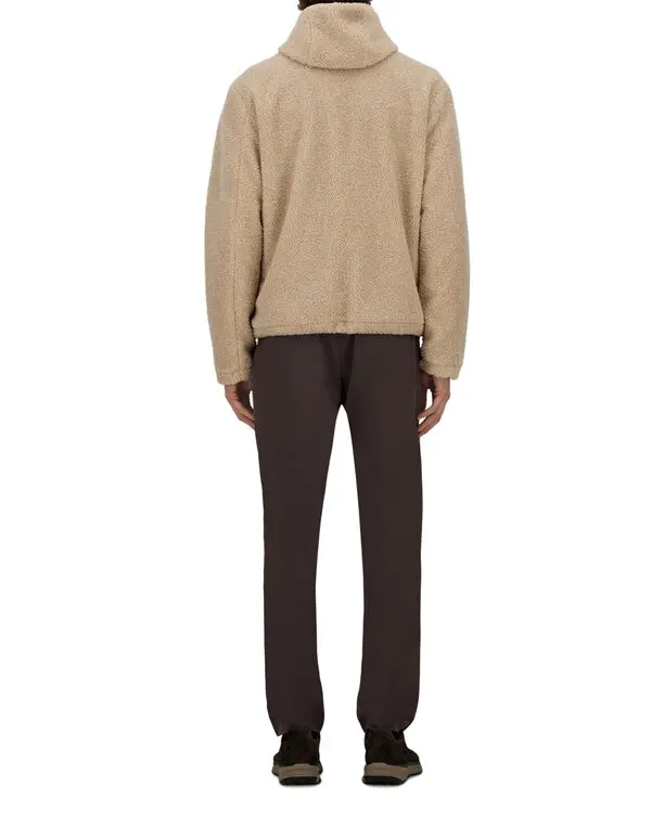 Herno Curly Melange Sherpa Hooded Bomber Jacket