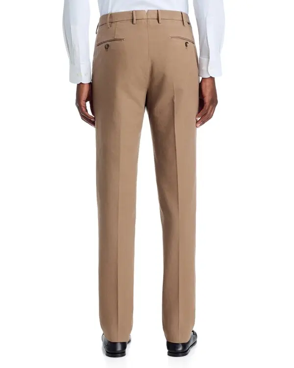 SLOWEAR Incotex Doeskin Regular Fit Garment Dyed Stretch Cotton Pants - Tan