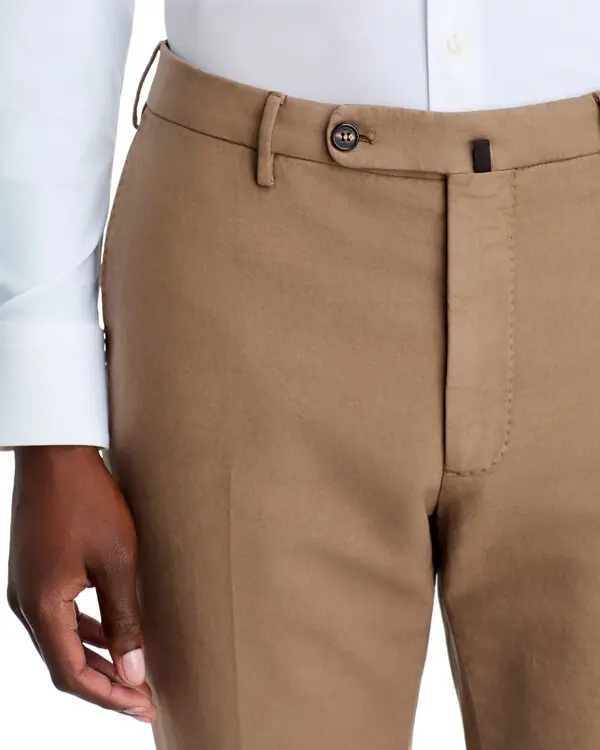 SLOWEAR Incotex Doeskin Regular Fit Garment Dyed Stretch Cotton Pants - Tan