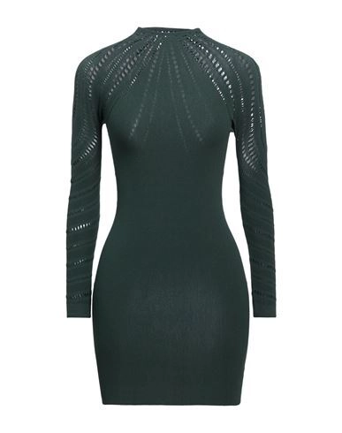 Wolford Mini Dress Dark Size Virgin Wool, Polyamide, Elastane