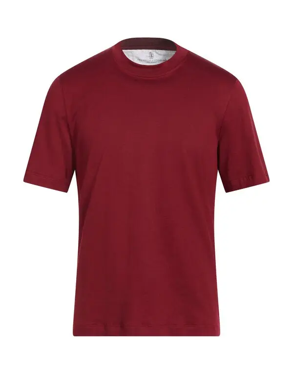 Brunello Cucinelli T-shirt Brick Size Cotton
