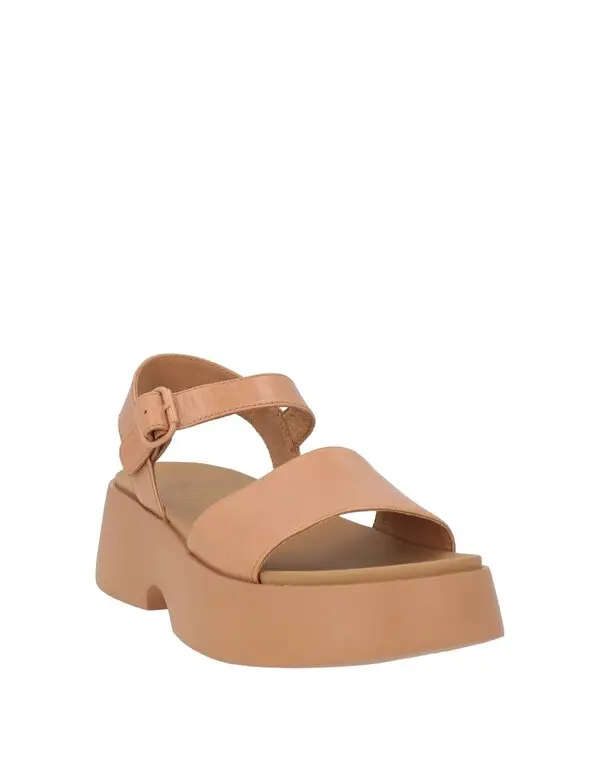 Camper Sandals Camel Size Leather