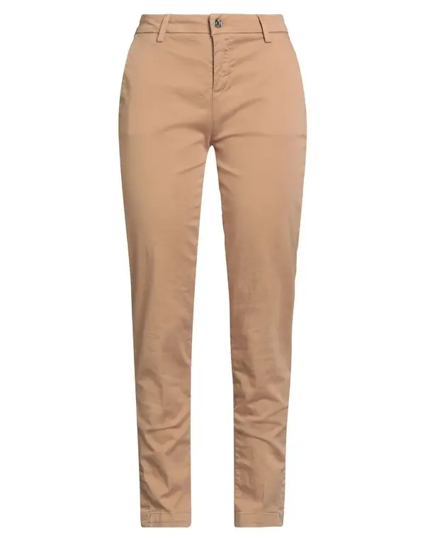 Liu Jo Pants Camel Size Cotton, Elastane