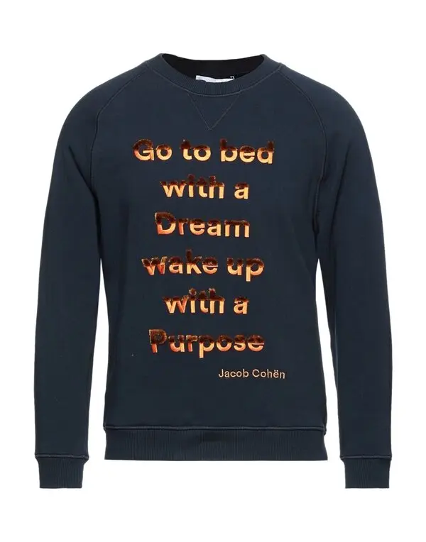 JACOB COHЁN Sweatshirt Midnight Size Cotton, Elastane, Polyamide