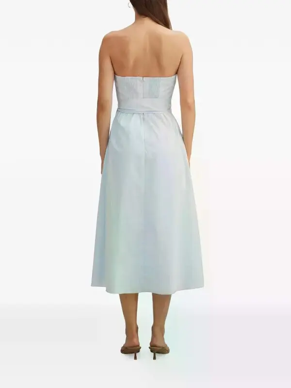EVER NEW Melissa Gathered Tie-waist Midi Dress