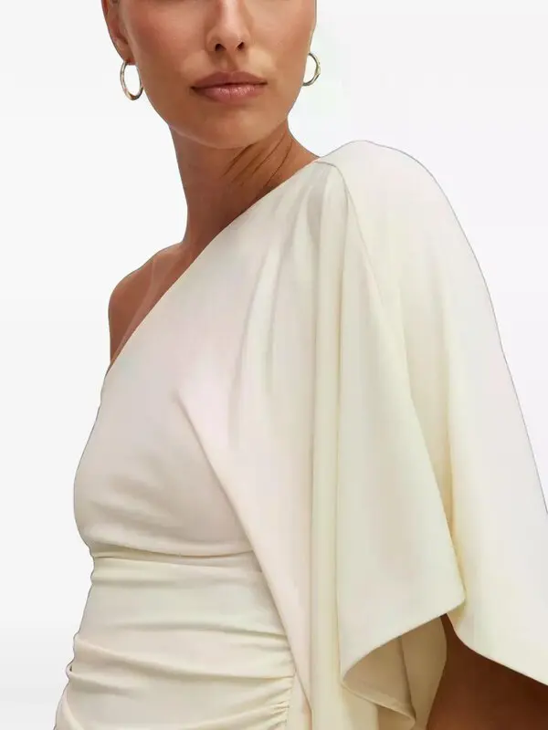 EVER NEW Olive One-shoulder Cape Top