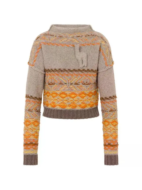 Moschino Fair Isle Intarsia Sweater - Neutrals