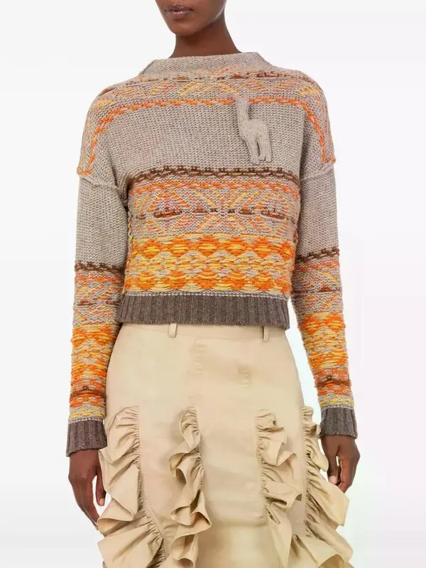 Moschino Fair Isle Intarsia Sweater