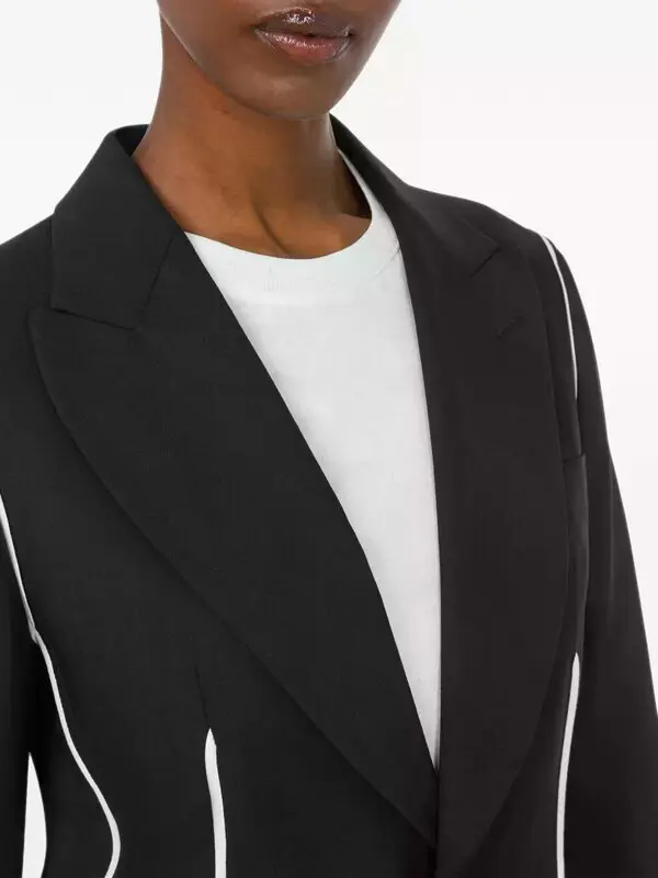 Moschino Piped Pleated-back Jacket