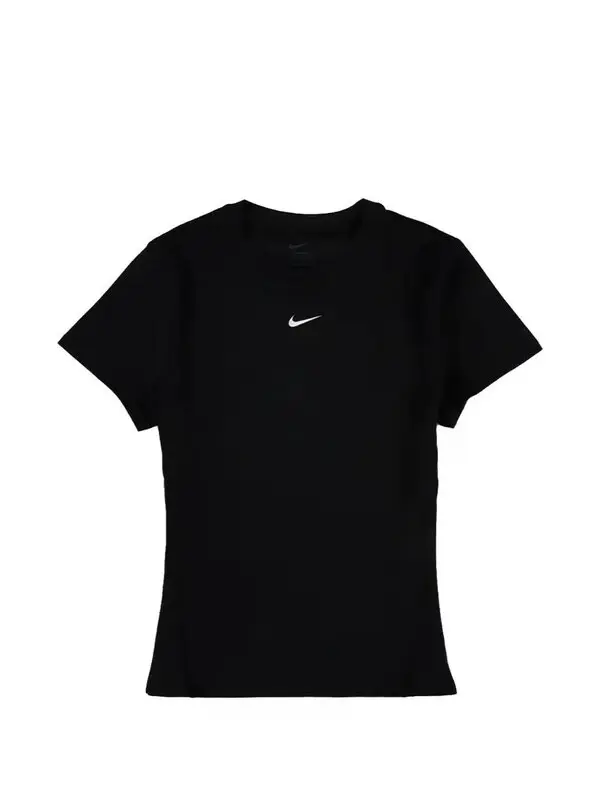 Nike Logo-print Fitted T-shirt - Black