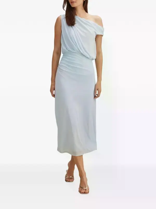 EVER NEW Honey One-shoulder Midi Dress