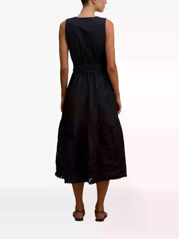 EVER NEW Evie Embroidered Midi Dress