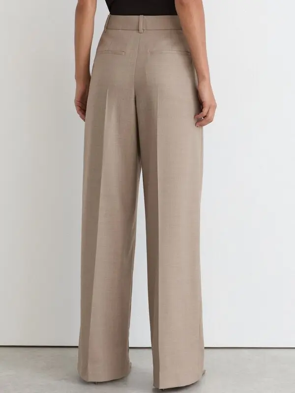 REISS Juniper Wool-blend Wide-leg Suit Trousers