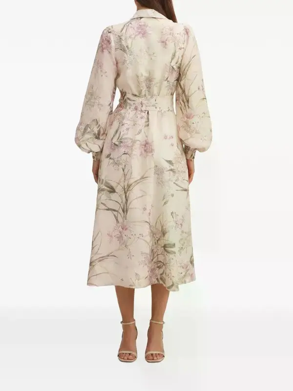 EVER NEW Hazel Floral-print Midi Shirt Dress