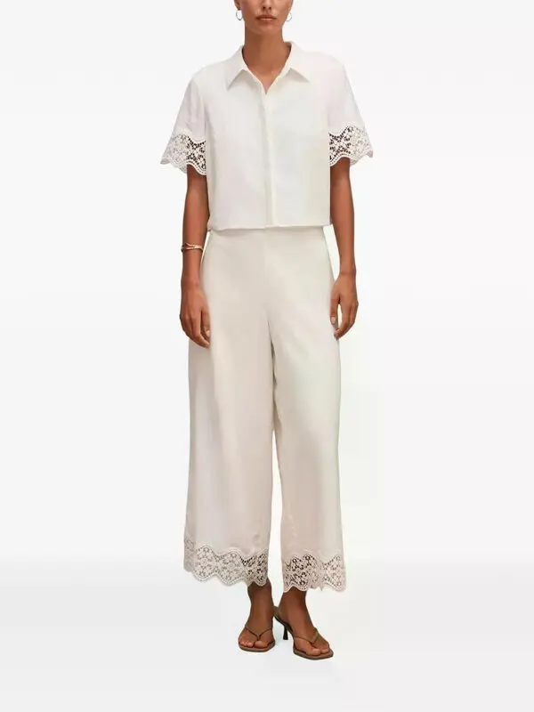 EVER NEW Skye Lace-trim Shirt