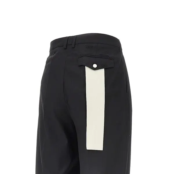 THESTROY Distressed Twill Pants With Darts