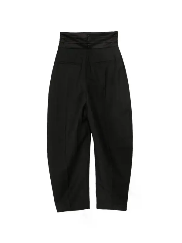 RÓHE Pleated Satin-waistband Trousers