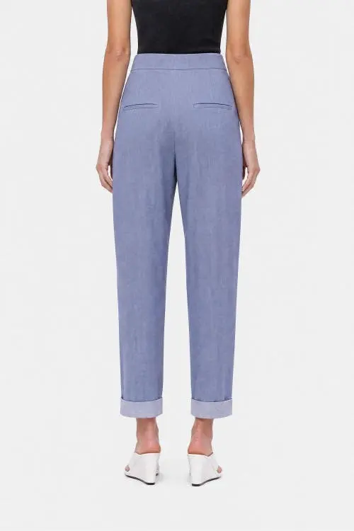 NOCTURNE Textured Straight Leg Trousers