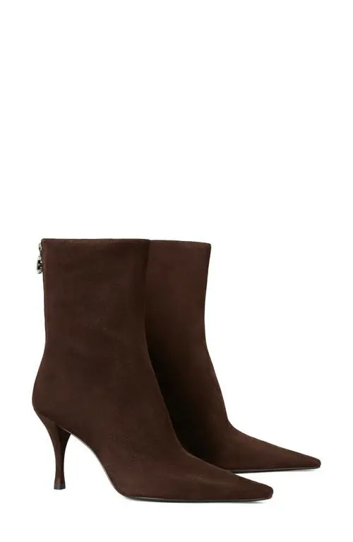 Tory Burch Charlie Ankle Boot - Dark Cocoa