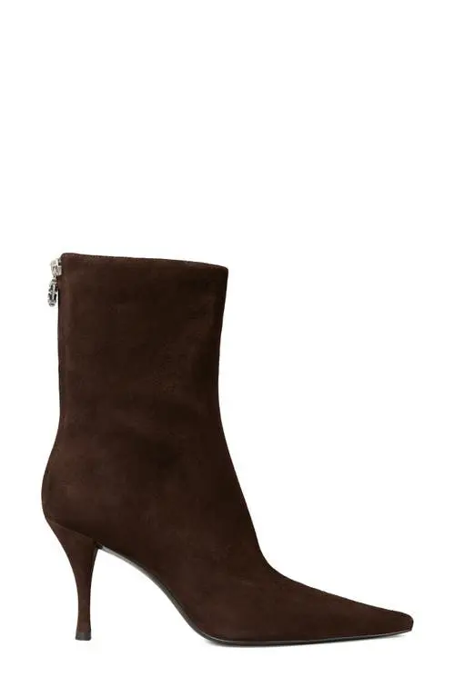 Tory Burch Charlie Ankle Boot - Dark Cocoa