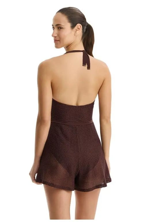 GOTTEX Safari Chic Textured Romper Swimdress