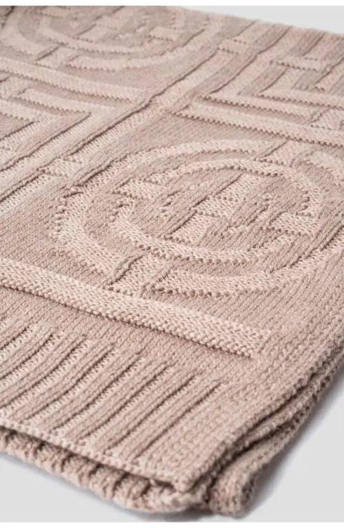 Natori Luxe Infinity Jqd Knit Luxe Jacquard Blanket Scarf - Natural