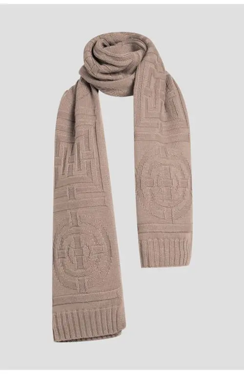 Natori Luxe Infinity Jqd Knit Luxe Jacquard Blanket Scarf - Natural