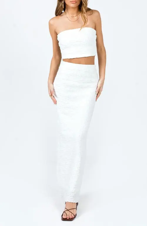 Princess Polly Martha Strapless Crop Top & Skirt Set