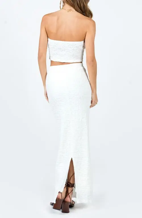 Princess Polly Martha Strapless Crop Top & Skirt Set