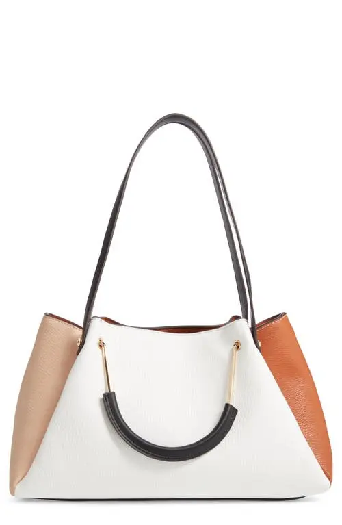 Sondra Roberts Faux Leather Satchel