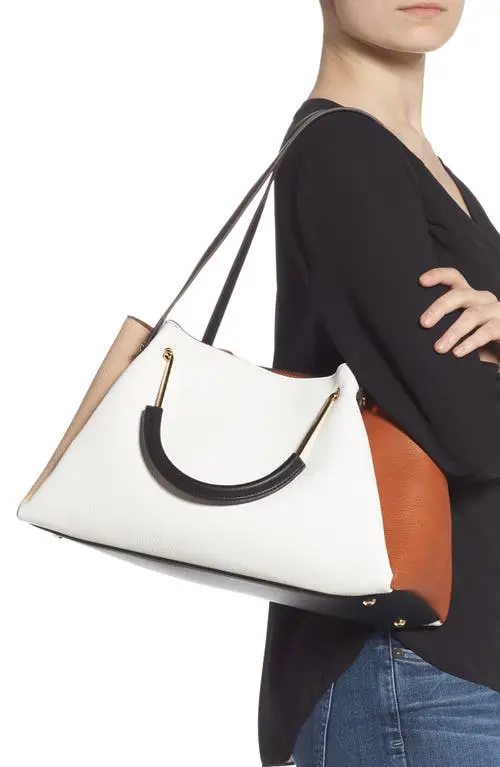 Sondra Roberts Faux Leather Satchel
