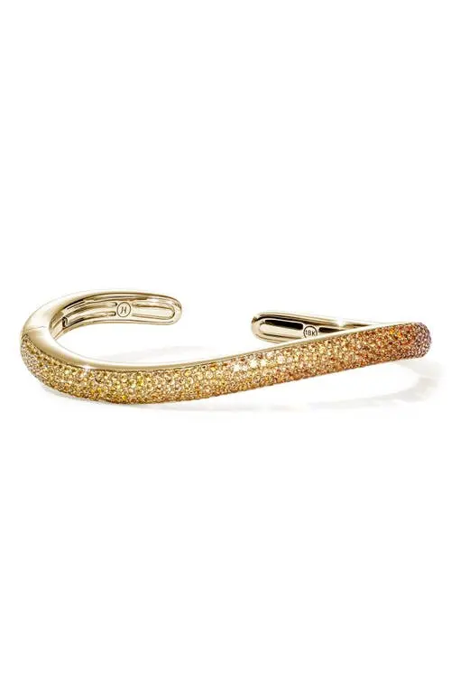 John Hardy Artisan Series 18k Sapphire Ombre Surf Cuff